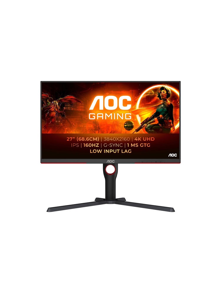 მონიტორი: AOC U27G3X/BK 27" 4K UHD 160Hz 1ms 2xHDMI 2xDP