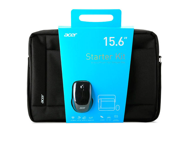 ნოუთბუქის ჩანთა: Acer Starter Kit ABG960 15.6" Carrying Bag & Wireles ...